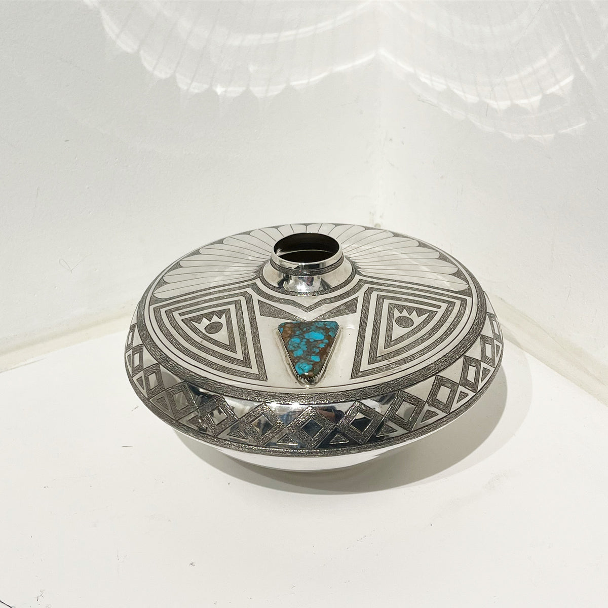 White Buffalo Sterling Silver Vase | Buffalo Spurs